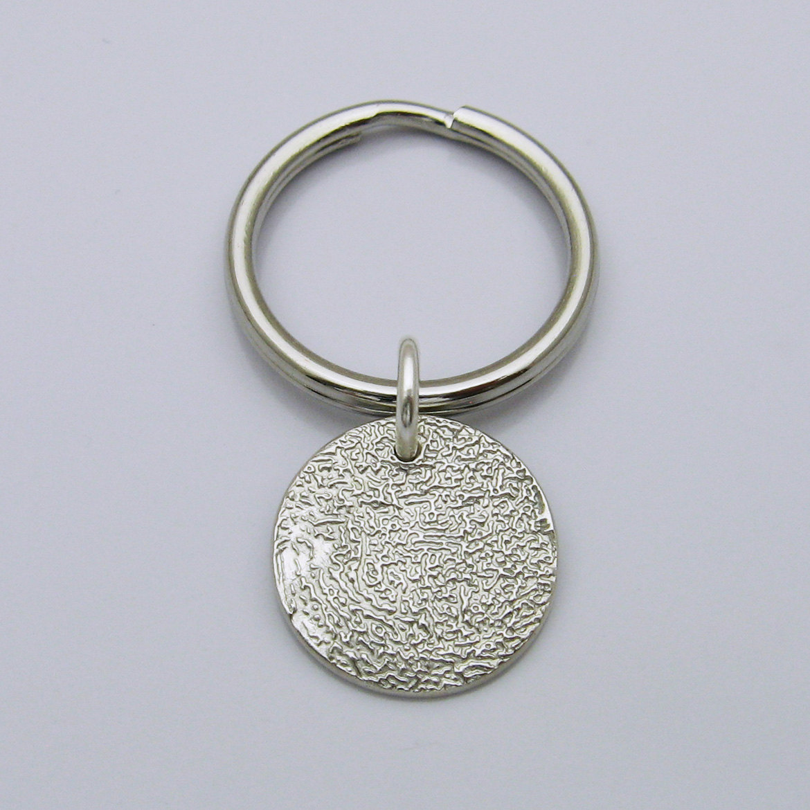 Fingerprint Jewelry, Fingerprint Keychain, Sterling Silver Fingerprint ...