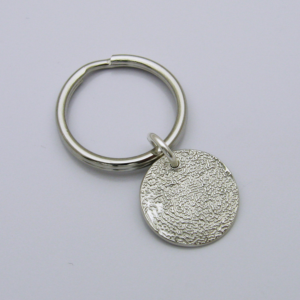 Fingerprint Jewelry, Fingerprint Keychain, Sterling Silver Fingerprint ...