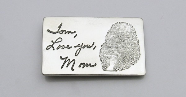Sterling Silver Personalized Money Clip, Handwriting Money Clip ...