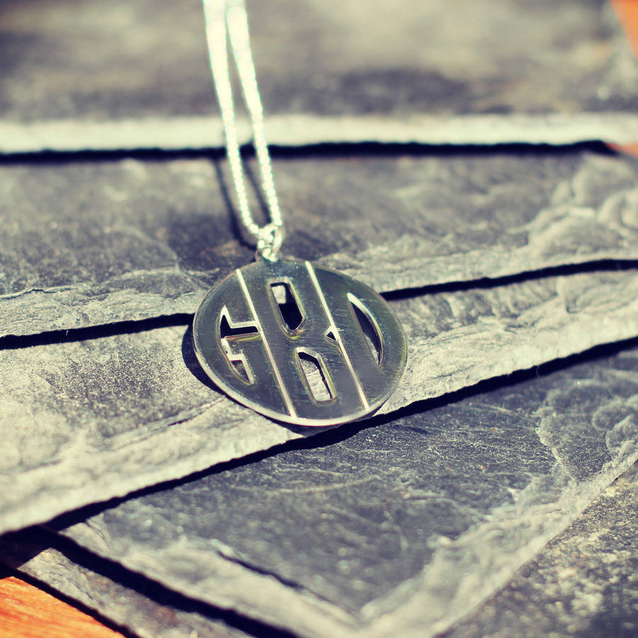 Personalised Mens Monogram Necklace - The Handmade